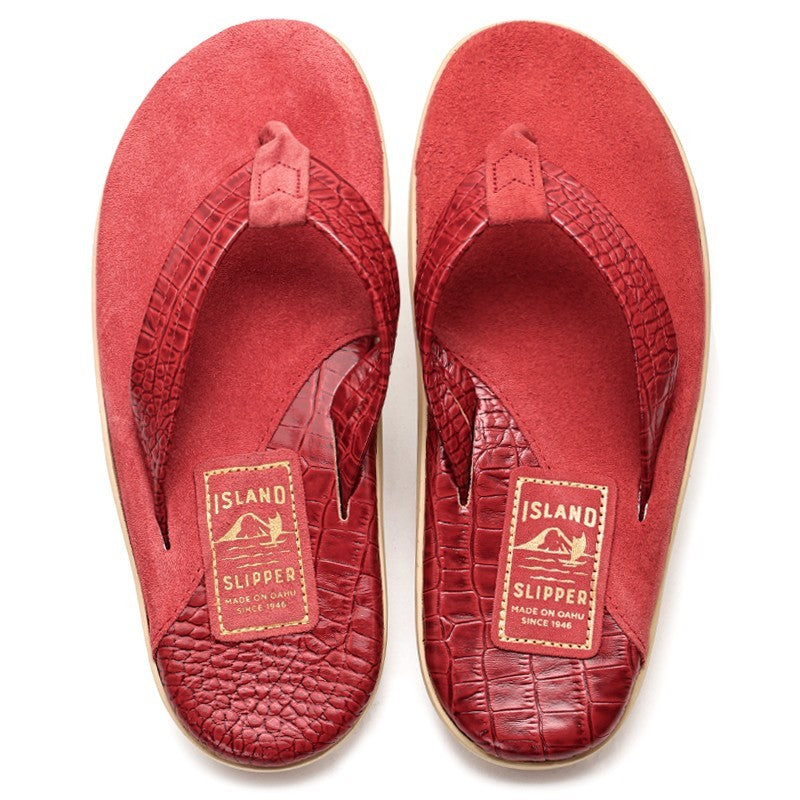 PT205BS / BARCELONA RED - ISLAND SLIPPER